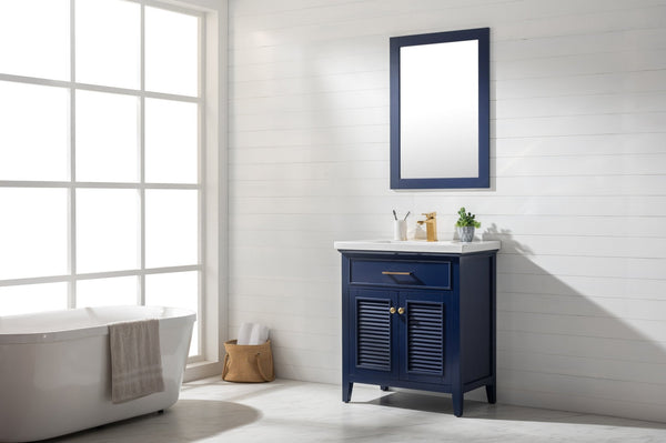 Cameron 30" Single Sink Vanity with Porcelain Top – Design Element Bath ...